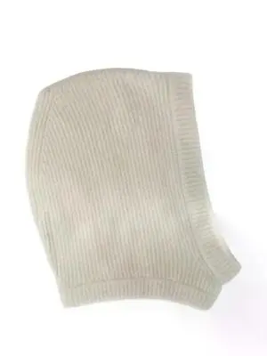 Rick Owens Ribbed-knit Balaclava Hat - Neutrals