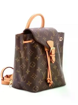 LOUIS VUITTON Montsouris Nm Monogram Canvas Bb Backpack - Brown
