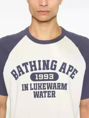 A BATHING APE Logo-print Raglan-sleeve T-shirt