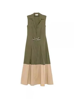CLIPS Midi Dress - Green