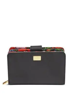 Dolce & Gabbana French Zip-around Leather Wallet - Black