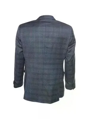 BOSS The James4 Single-breasted Check-pattern Wool Blazer
