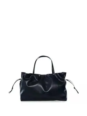 Tory Burch Embossed Logo Drawstring Tote Bag - Blue