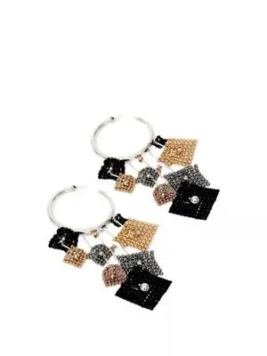 Isabel Marant Étoile Catalina Hoop Earrings With Embellished Drop Pendants