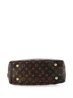 LOUIS VUITTON Monogram Canvas Pallas Tote Shoulder Bag - Brown