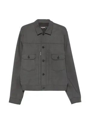 Dsquared2 Button-up Pocket-detail Jacket - Grey