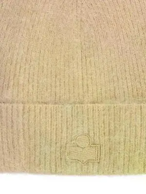 Isabel Marant Étoile Logo Patch Beanie Hat - Neutrals