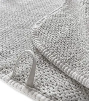 GRACCIOZA Bee Waffle Bath Sheet - Silver