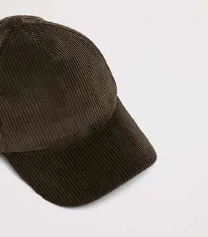 Max Mara Cotton Corduroy Baseball Cap