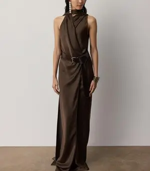 Ralph Lauren Silk Rynn Maxi Dress - Blue