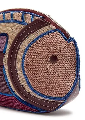 Staud Pesce Beaded And Sequin-embellished Clutch