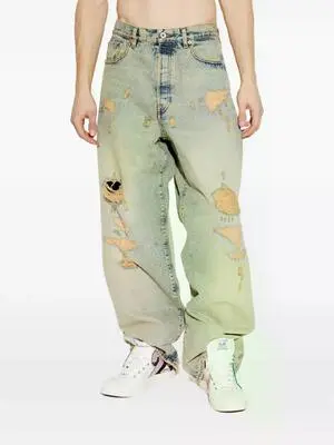 Kenzo Distressed Faded-effect Jeans