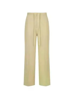 RÓHE Virgin Wool Drawstring Trousers - Neutrals