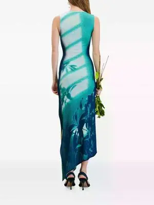Ph5 Sleeveless Knot Detail Asymmetric Hem Dress