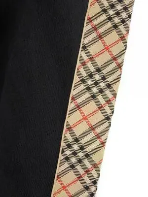 Burberry Check-stripe Zip-up Hoodie