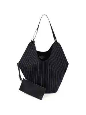DONDUP Large Pinstripe Shoulder Bag