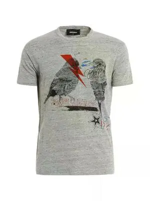 Dsquared2 Graphic Print T-shirt - Grey
