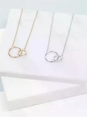 AUREE JEWELLERY Interlocking Rings Necklace
