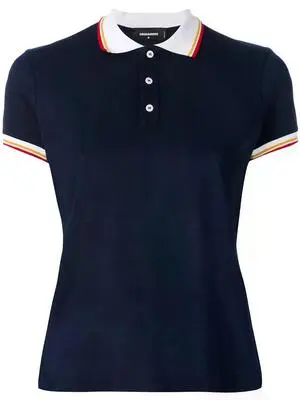 Dsquared2 Contrast-collar Polo Top