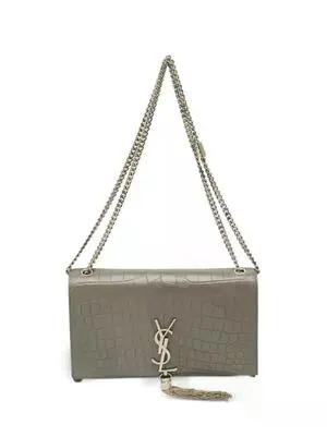 Saint Laurent Medium Kate Tassel Shoulder Bag - Grey
