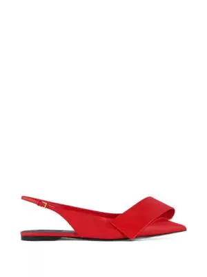 Givenchy Twisted-ribbon Slingback Ballet Flats - Red