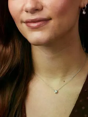 AUREE JEWELLERY Verona Cubic Zirconia Necklace - Silver