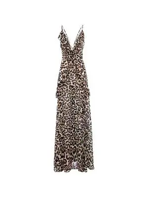 CUANNA Luna Leopard-print Maxi Dress - Neutrals