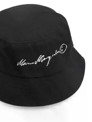 MAISON MARGIELA Cotton Bucket Hat With Signature Print