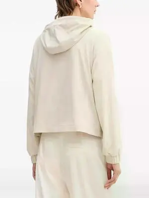 Joseph Ribkoff Hooded Zip-up Jacket With Flap Pockets