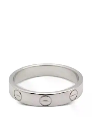 Cartier 18k White Gold Love Ring - Silver