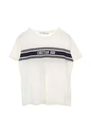 Dior Cotton Logo Print T-shirt - White