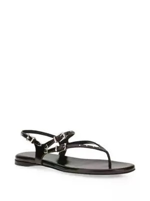 Chloé Susanna Studded Leather Sandals - Brown