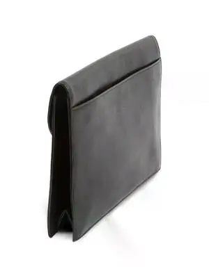 Saint Laurent Logo Embossed Clutch Bag