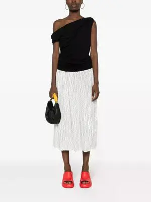 MSGM Draped Detail Sleeveless Top