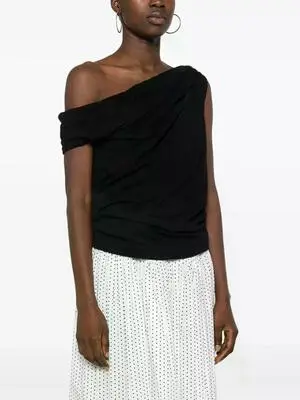 MSGM Draped Detail Sleeveless Top