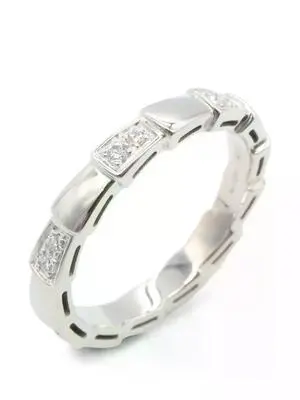 BVLGARI Serpenti Viper Diamond Ring - Silver