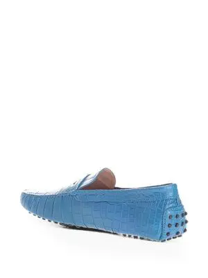 TOD'S Crocodile-effect Loafers