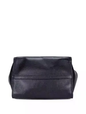 Prada Twin Pocket Leather Tote Bag - Black
