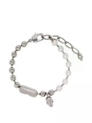 Alexander McQueen Skull Charm Ball-chain Bracelet