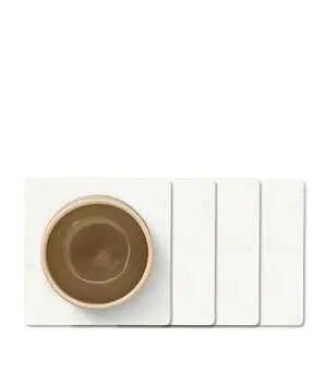 LIND DNA Square Nupo Coasters - White
