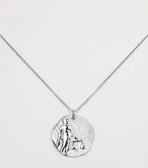 Monica Vinader Sterling Libra Zodiac Pendant Necklace - Silver