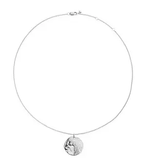 Monica Vinader Sterling Aquarius Zodiac Necklace - Silver
