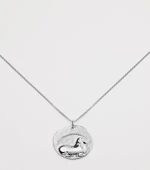 Monica Vinader Sterling Aries Zodiac Necklace - Silver