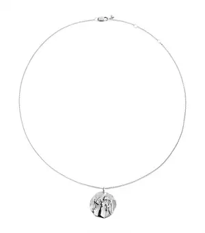 Monica Vinader Sterling Virgo Zodiac Pendant Necklace - Silver