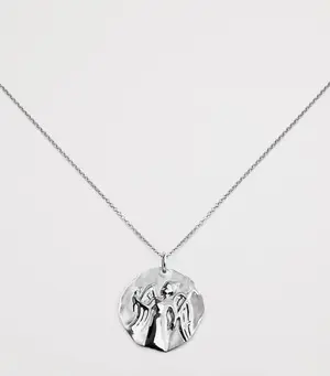 Monica Vinader Sterling Virgo Zodiac Pendant Necklace - Silver