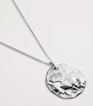 Monica Vinader Sterling Taurus Zodiac Pendant Necklace - Silver