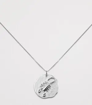 Monica Vinader Sterling Scorpio Zodiac Pendant Necklace - Silver
