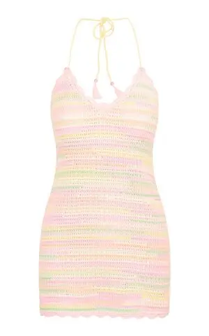 LoveShackFancy Zoa Cotton Crochet Dress - Multi