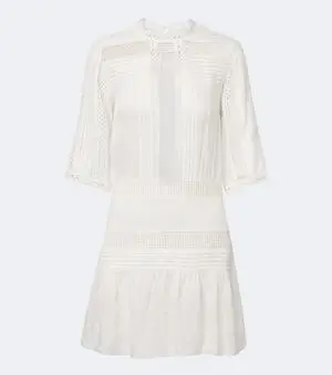 MARANT ETOILE Paige Open-knit Minidress - White