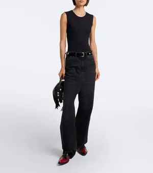 MAISON MARGIELA Heel-less Leather Cowboy Boots